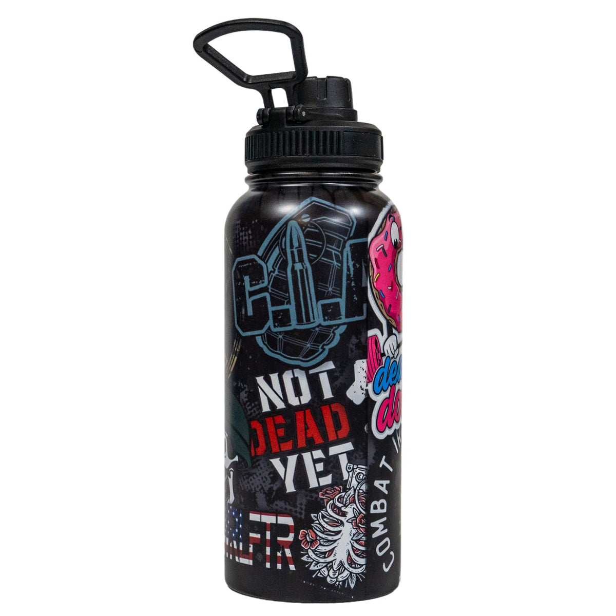 32oz Metal Hydration Bottle V2 | 24hr Insulated + Drink Port – Bad Flag ...
