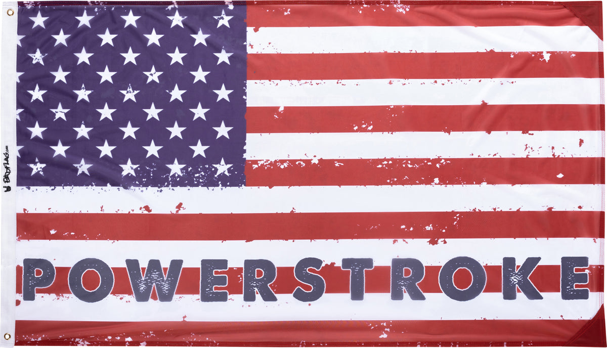 Powerstroke American Flag – Bad Flag Store