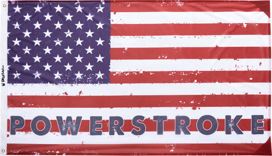 Powerstroke American Flag – Bad Flag Store